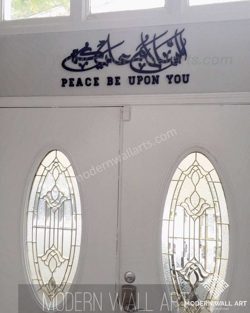 Assalamu Alaikum Art with Translation ( Peace Be Upon You) in Wood and ...